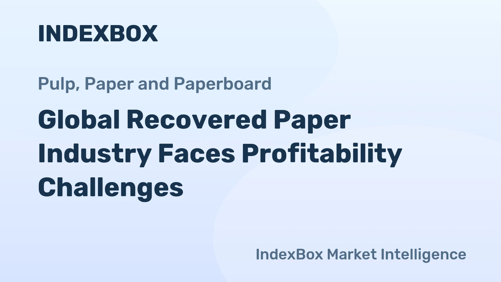 Global Recovered Paper Industry Faces Profitability Challenges