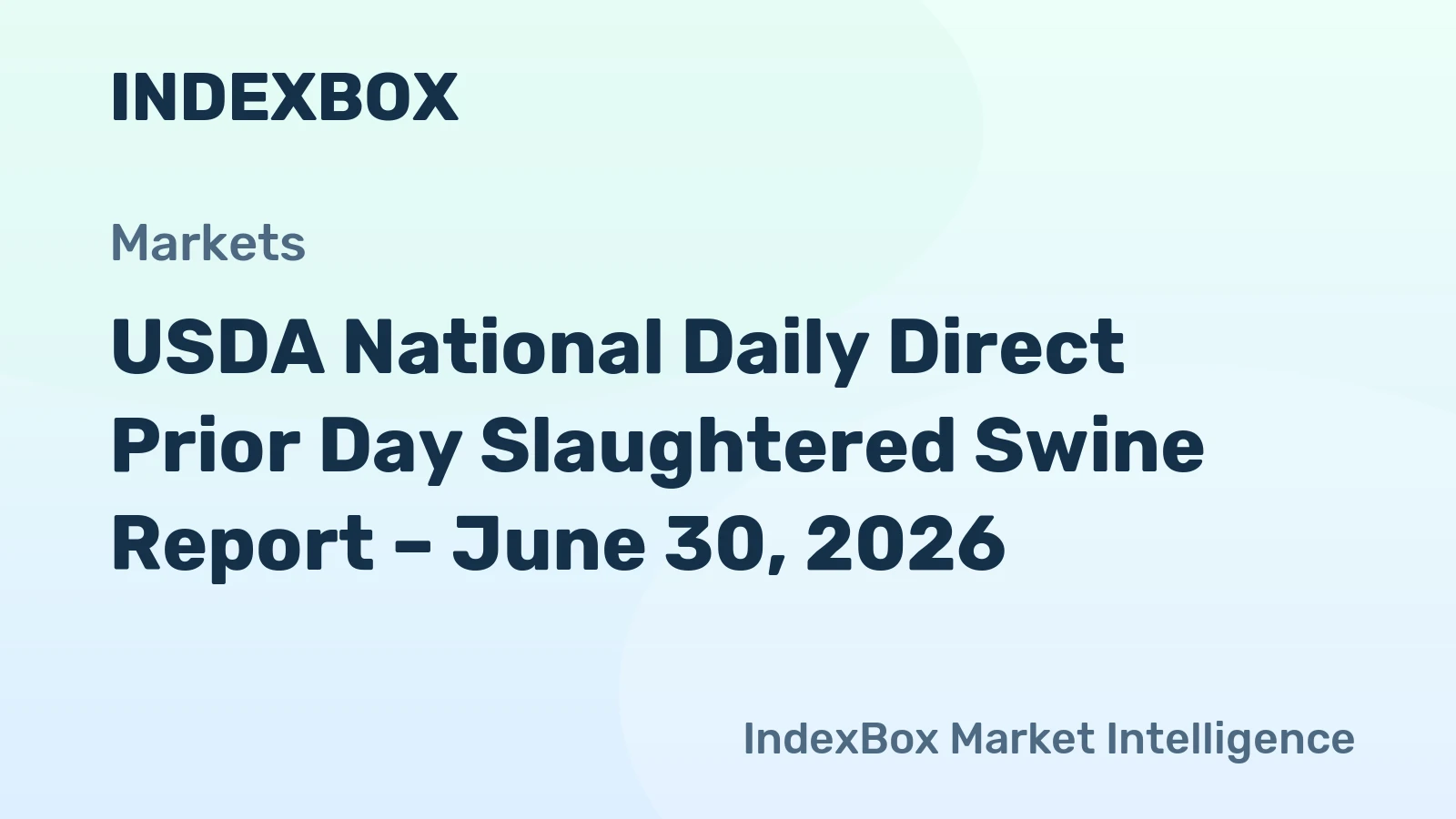 USDA National Daily Direct Prior Day Slaughtered Swine Report – June 30, 2026