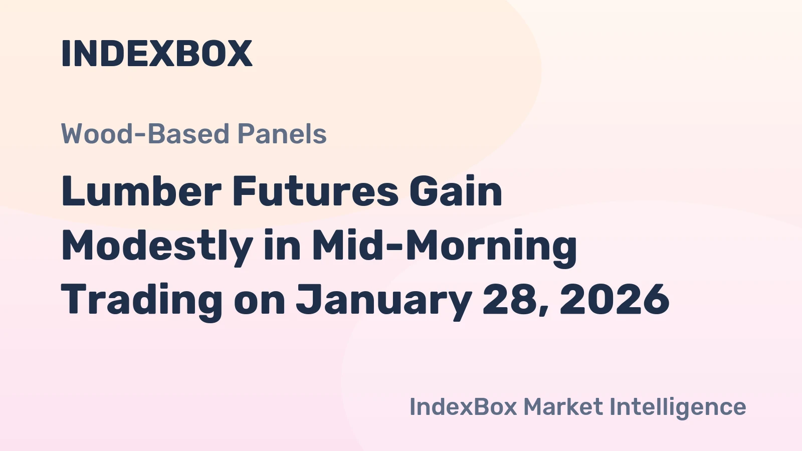 Lumber Futures Gain Modestly in Mid-Morning Trading on January 28, 2026