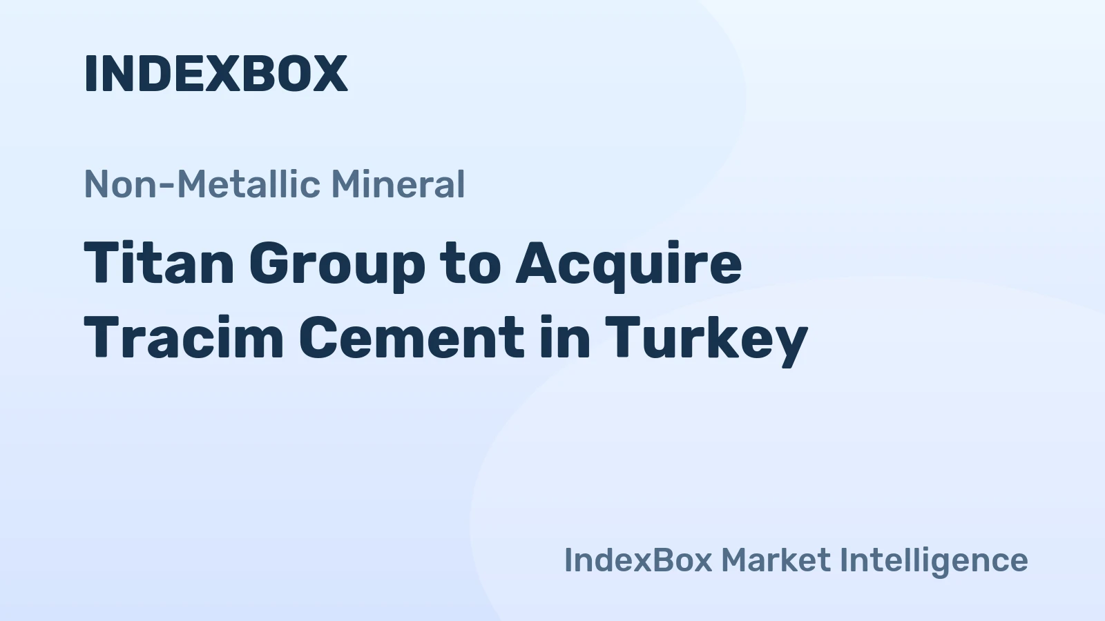 Titan Group to Acquire Tracim Cement in Turkey