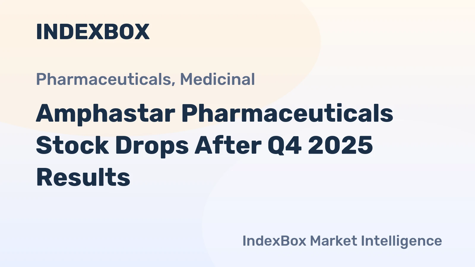 Amphastar Pharmaceuticals Stock Drops After Q4 2025 Results