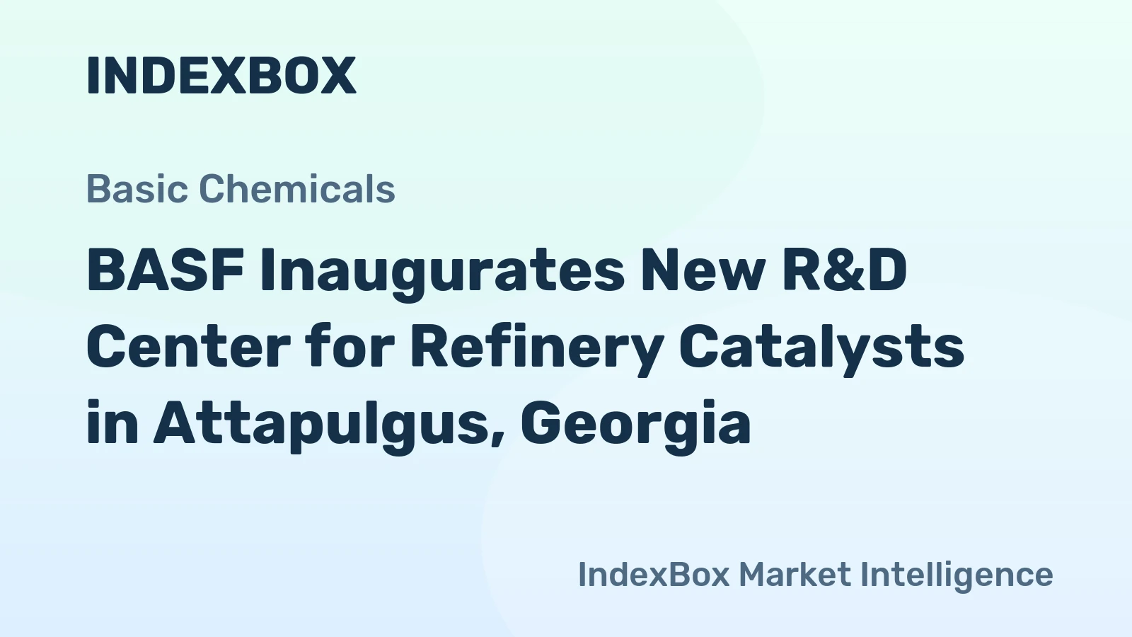 BASF Inaugurates New R&D Center for Refinery Catalysts in Attapulgus, Georgia