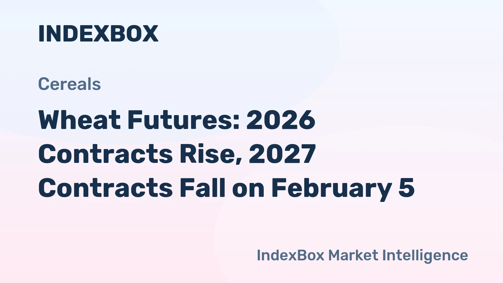 Wheat Futures: 2026 Contracts Rise, 2027 Contracts Fall on February 5