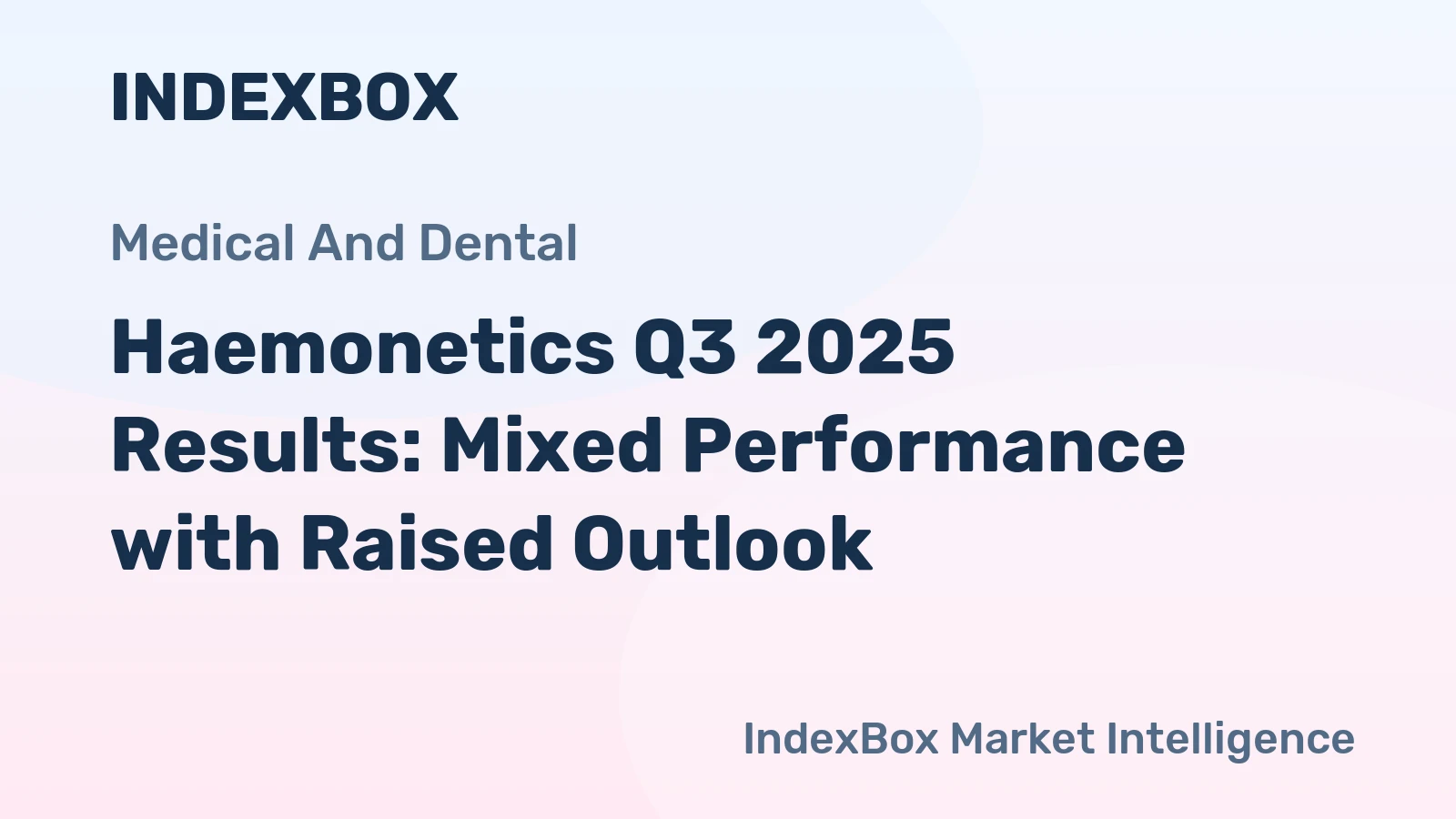 Haemonetics Q3 2025 Results: Mixed Performance with Raised Outlook