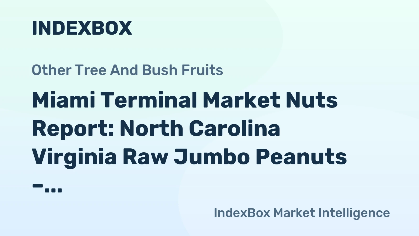 Miami Terminal Market Nuts Report: North Carolina Virginia Raw Jumbo Peanuts – June 24, 2026