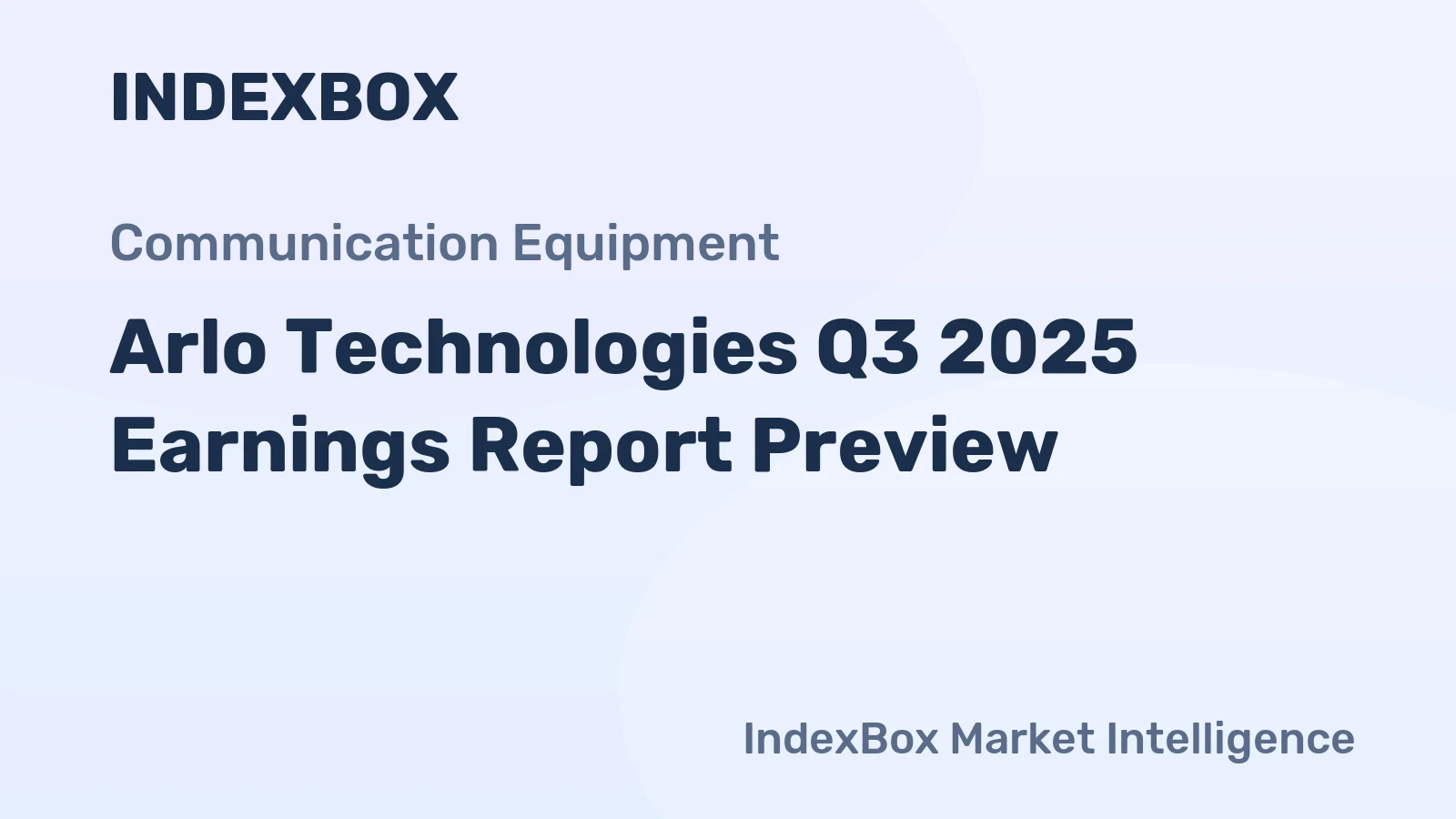 Arlo Technologies Q3 2025 Earnings Report Preview