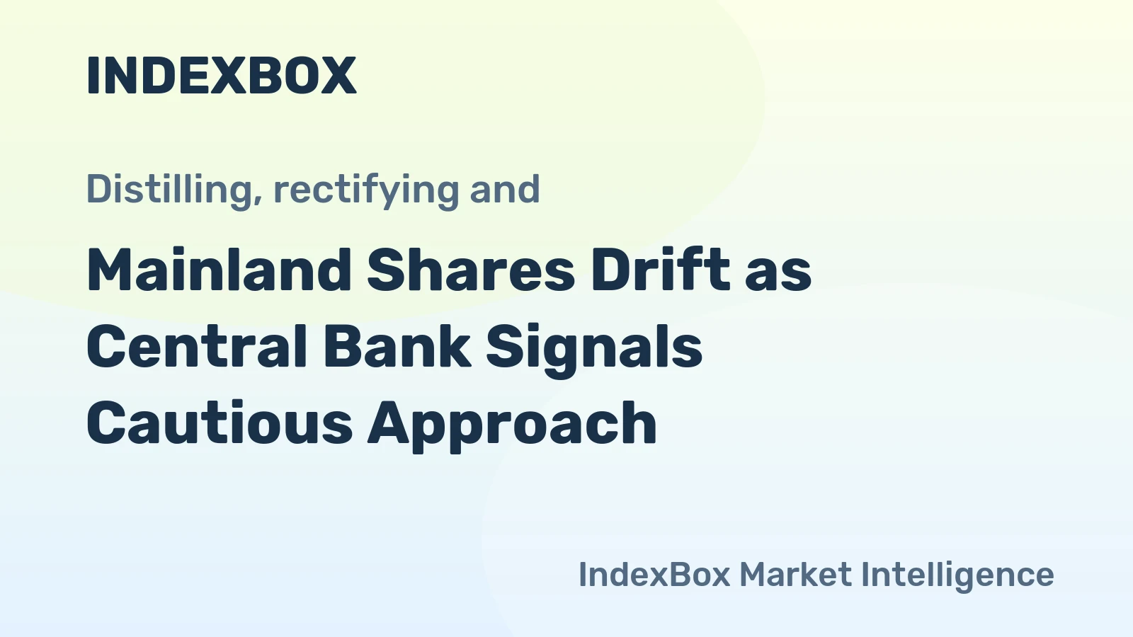 Mainland Shares Drift as Central Bank Signals Cautious Approach