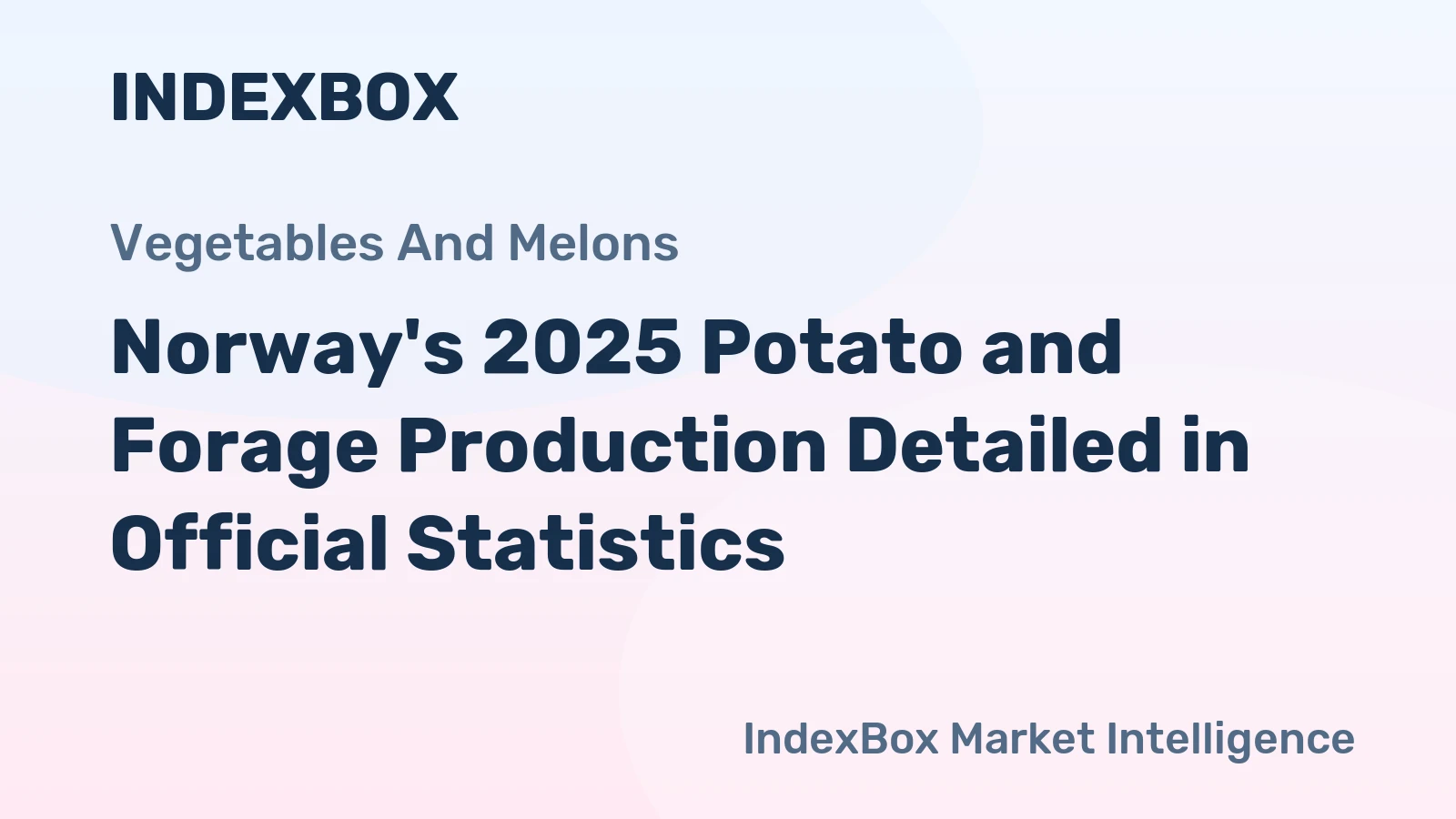 Norway's 2025 Potato and Forage Production Detailed in Official Statistics