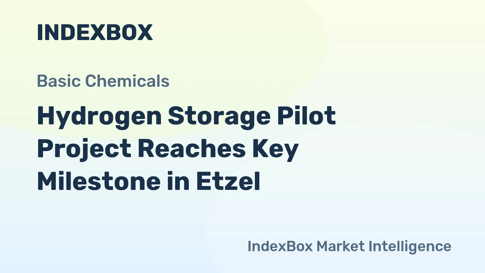 Hydrogen Storage Pilot Project Reaches Key Milestone in Etzel