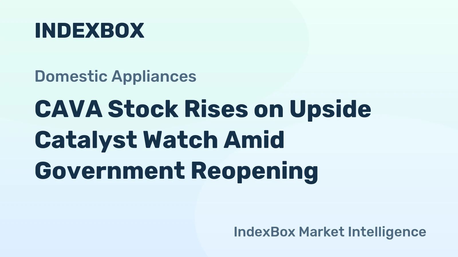 CAVA Stock Rises on Upside Catalyst Watch Amid Government Reopening