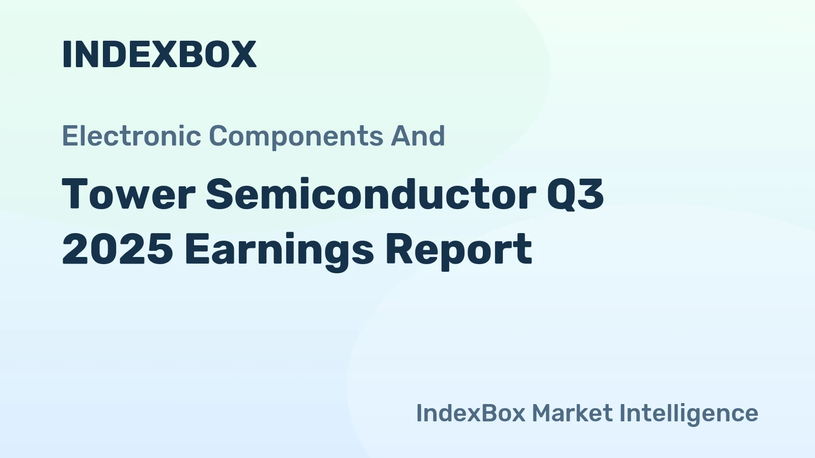 Tower Semiconductor Q3 2025 Earnings Report