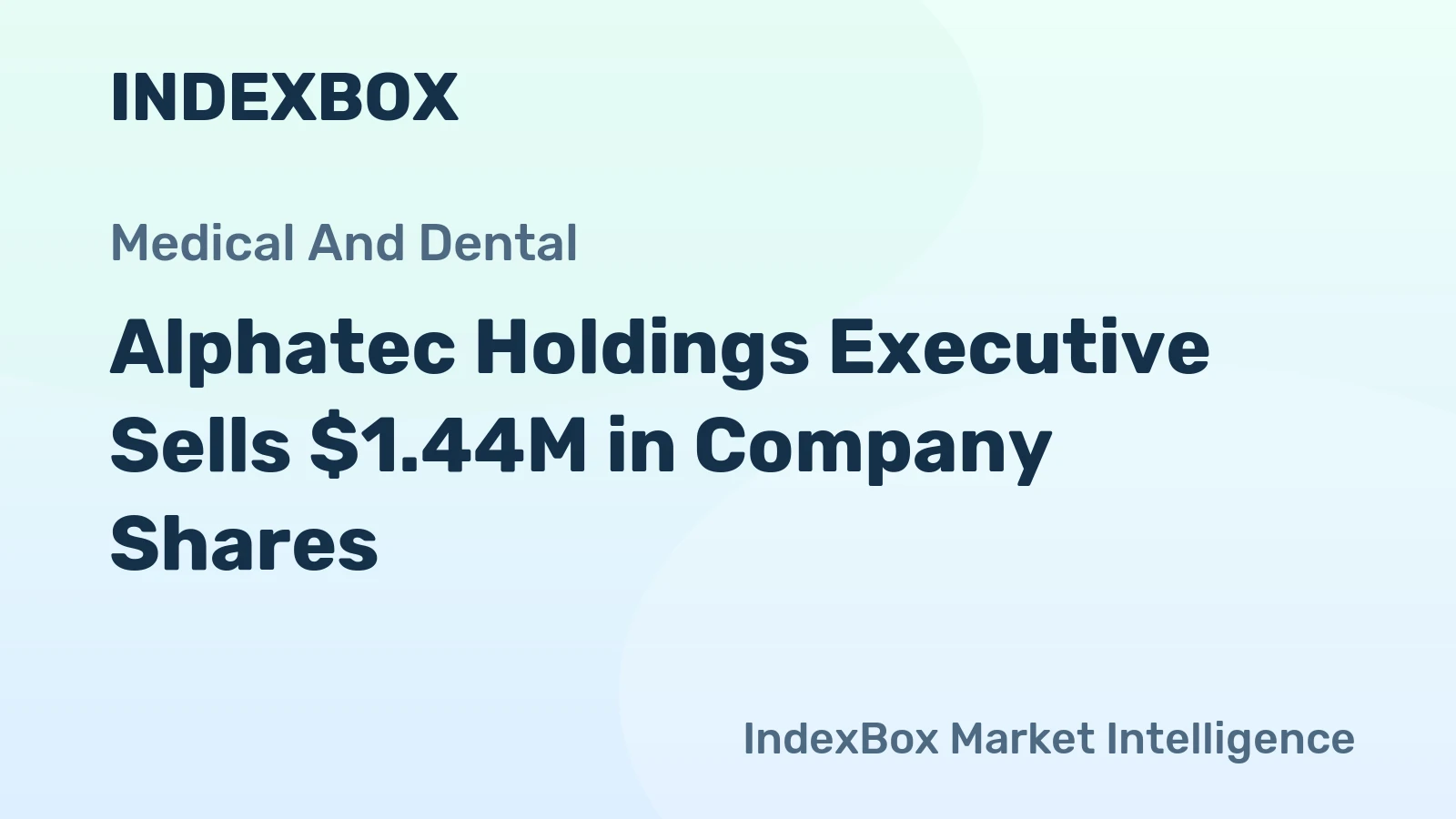 Alphatec Holdings Executive Sells $1.44M in Company Shares