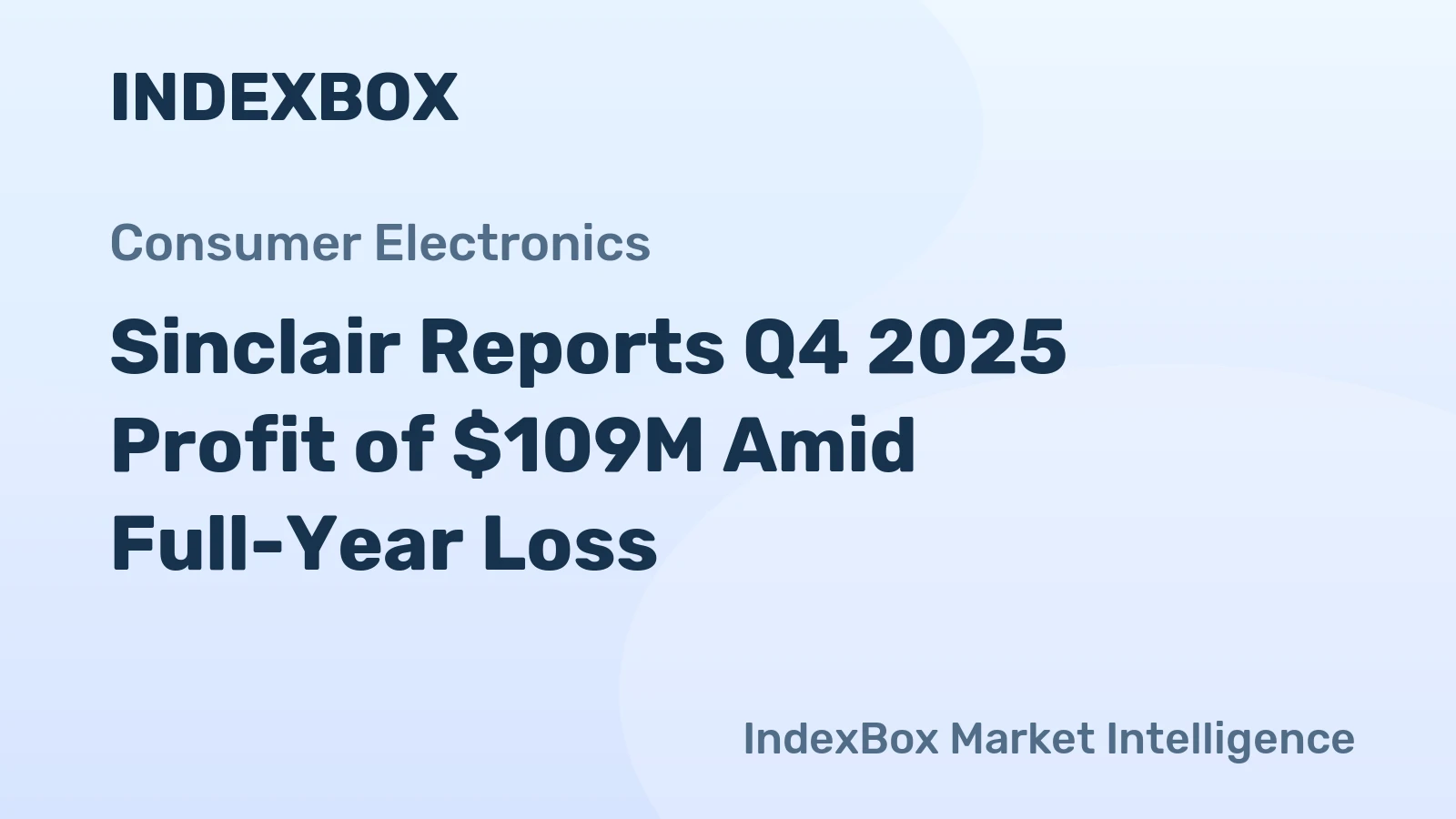 Sinclair Reports Q4 2025 Profit of $109M Amid Full-Year Loss