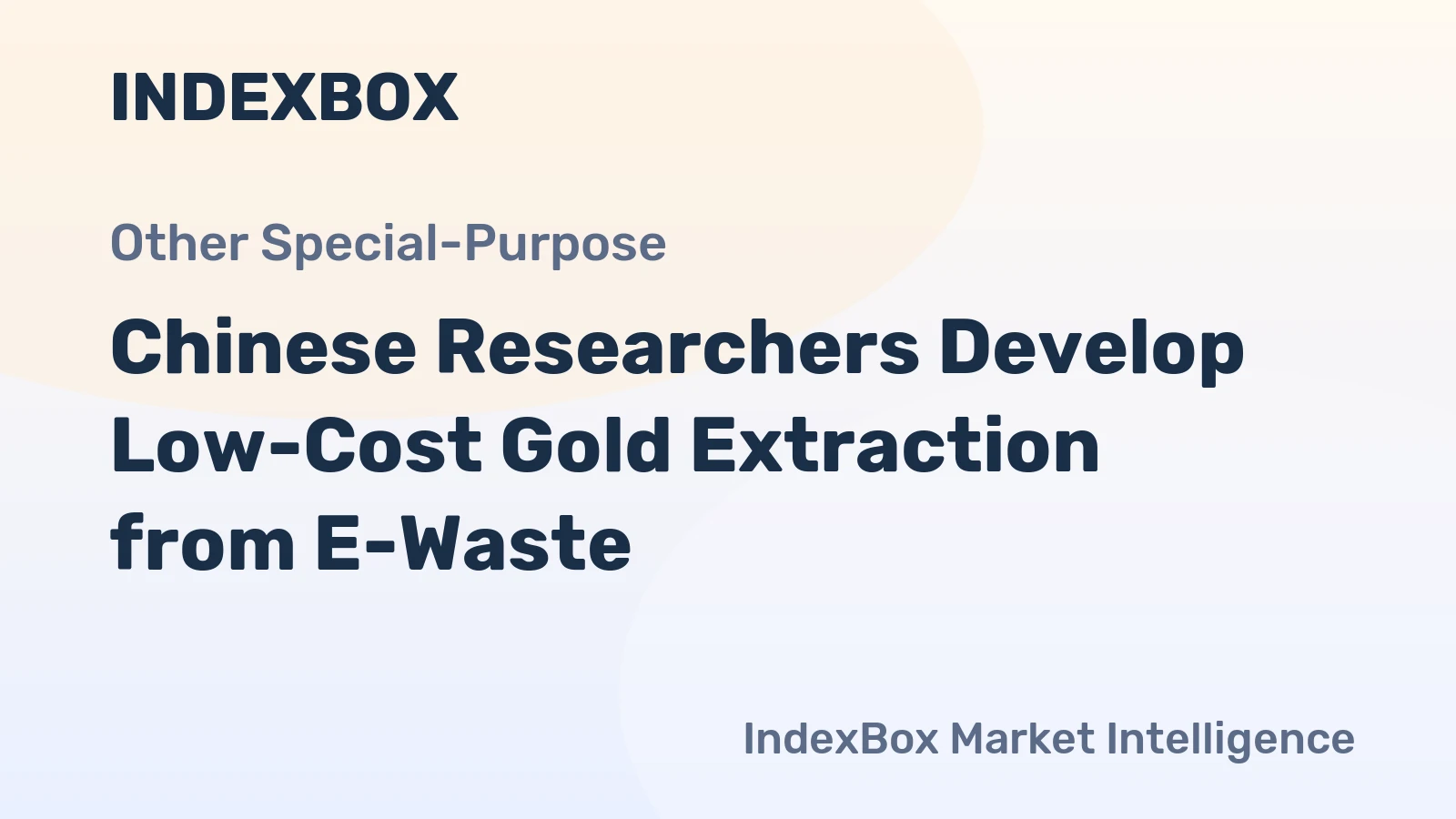 Chinese Researchers Develop Low-Cost Gold Extraction from E-Waste