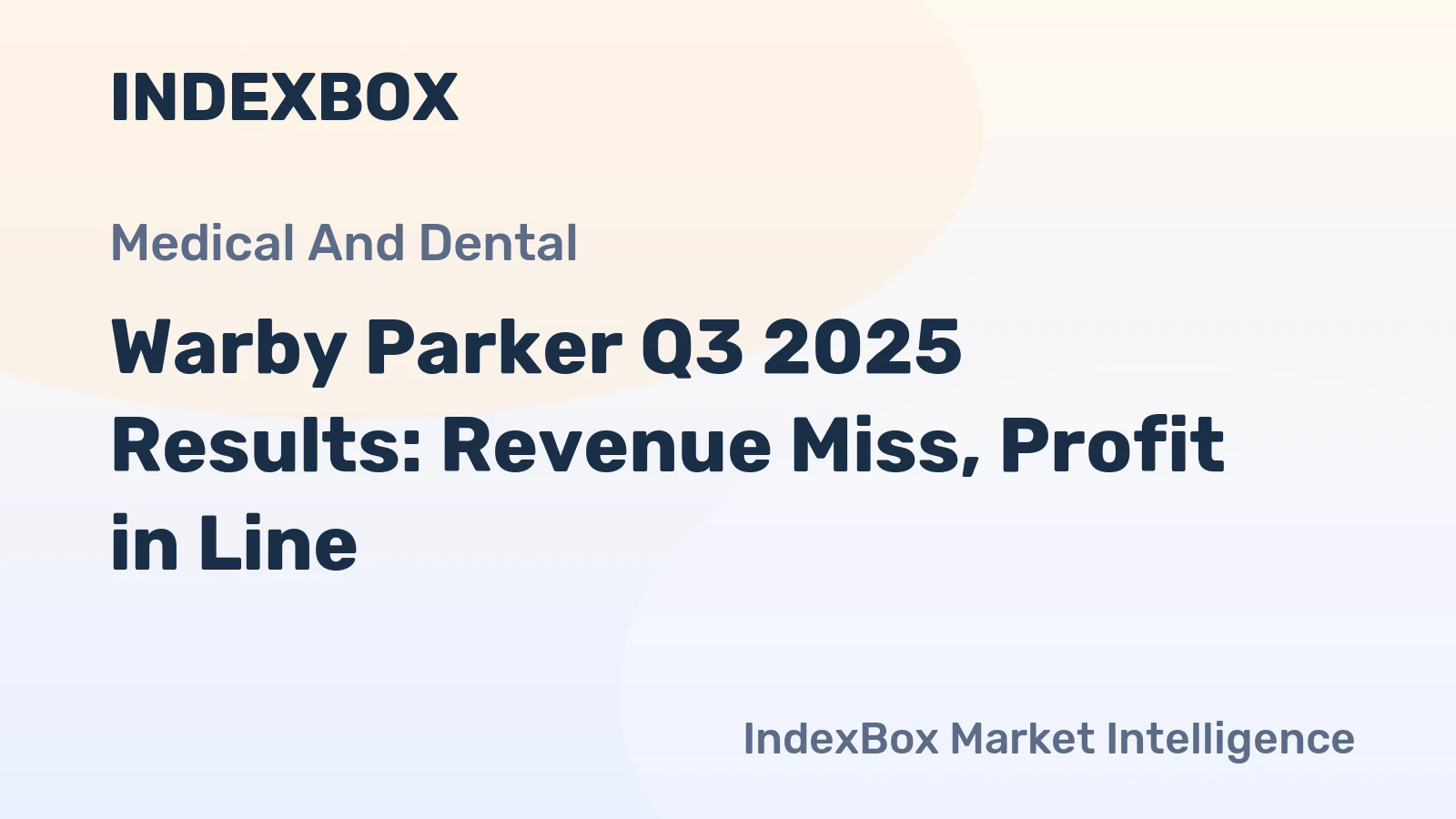 Warby Parker Q3 2025 Results: Revenue Miss, Profit in Line