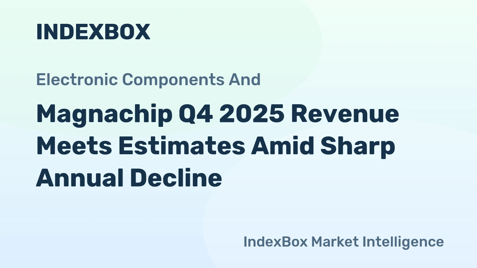 Magnachip Q4 2025 Revenue Meets Estimates Amid Sharp Annual Decline