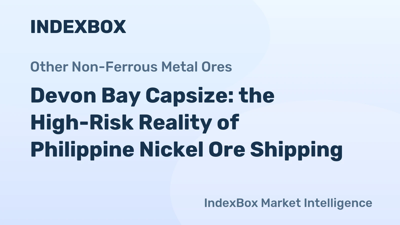 Devon Bay Capsize: the High-Risk Reality of Philippine Nickel Ore Shipping