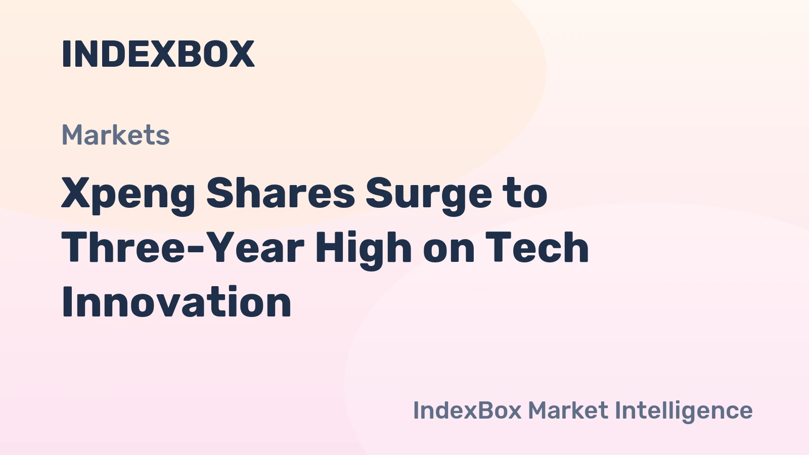 Xpeng Shares Surge to Three-Year High on Tech Innovation