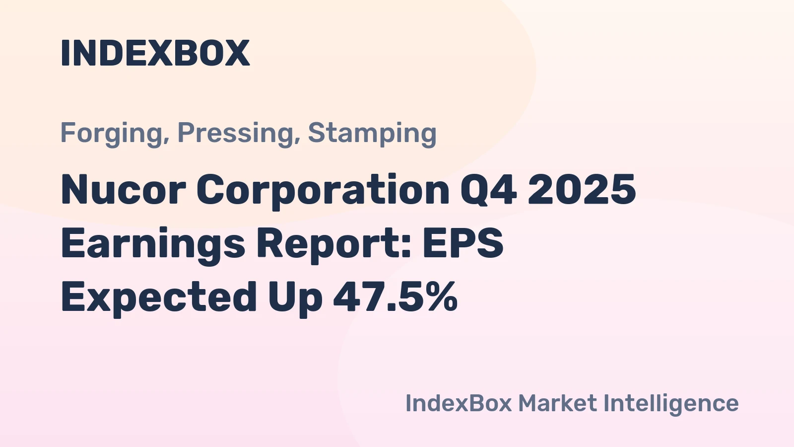 Nucor Corporation Q4 2025 Earnings Report: EPS Expected Up 47.5%