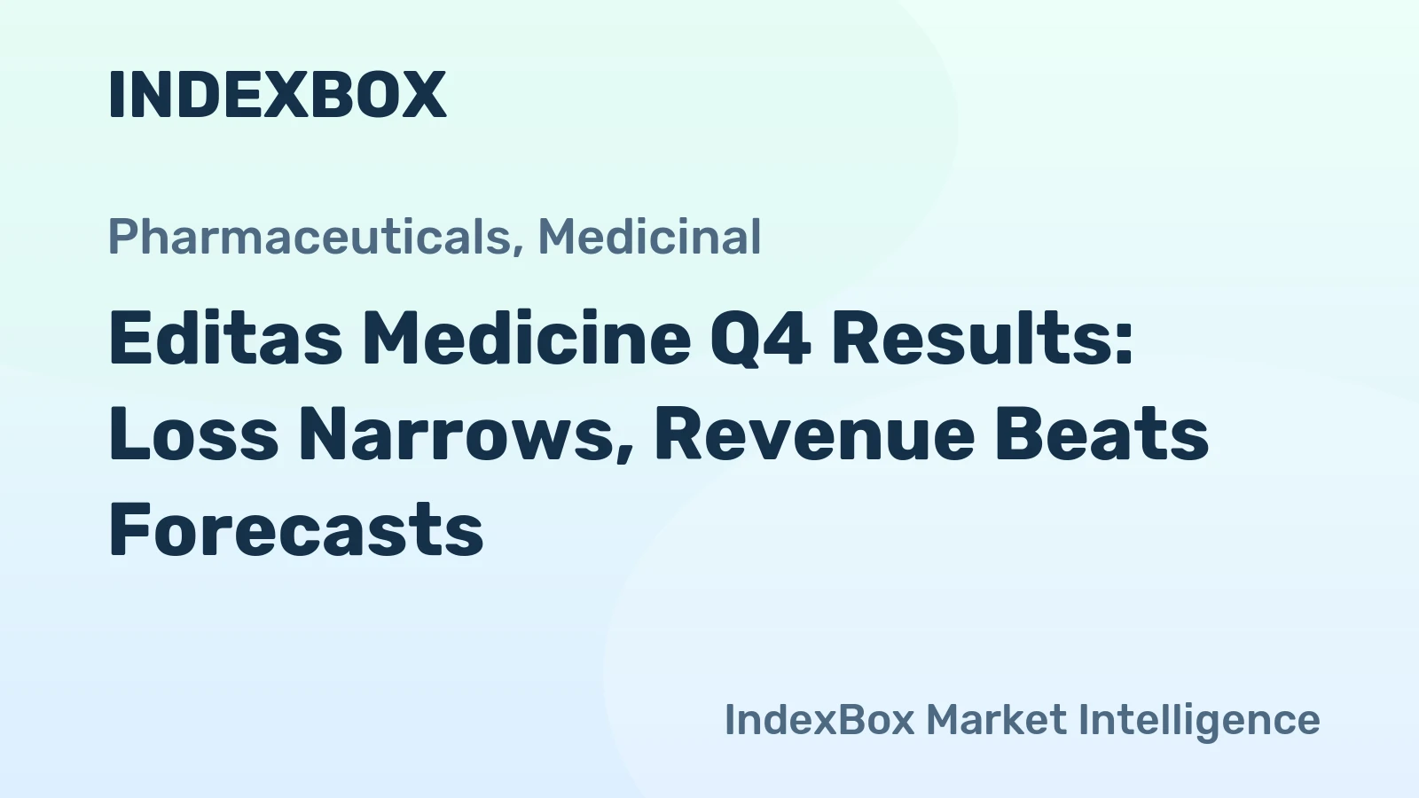 Editas Medicine Q4 Results: Loss Narrows, Revenue Beats Forecasts