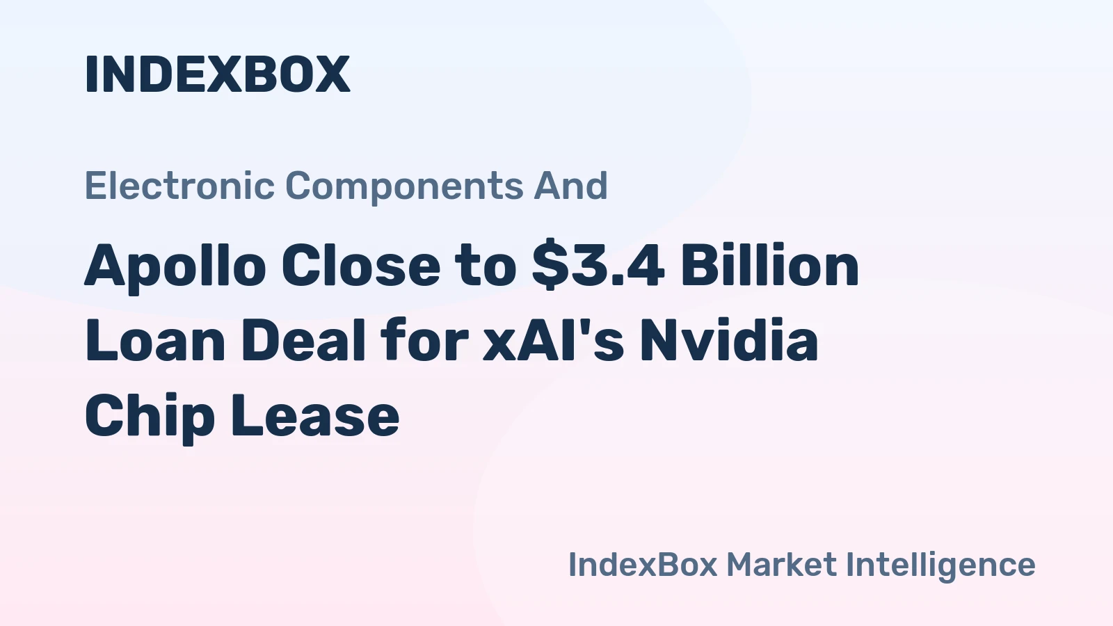 Apollo Close to $3.4 Billion Loan Deal for xAI's Nvidia Chip Lease