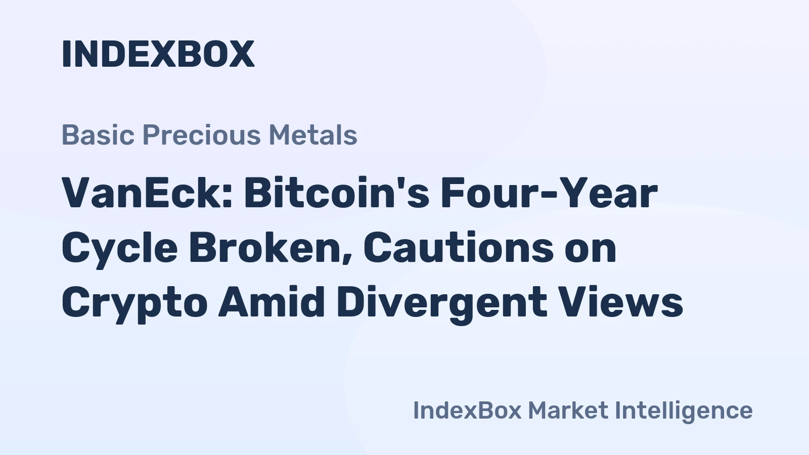 VanEck: Bitcoin's Four-Year Cycle Broken, Cautions on Crypto Amid Divergent Views
