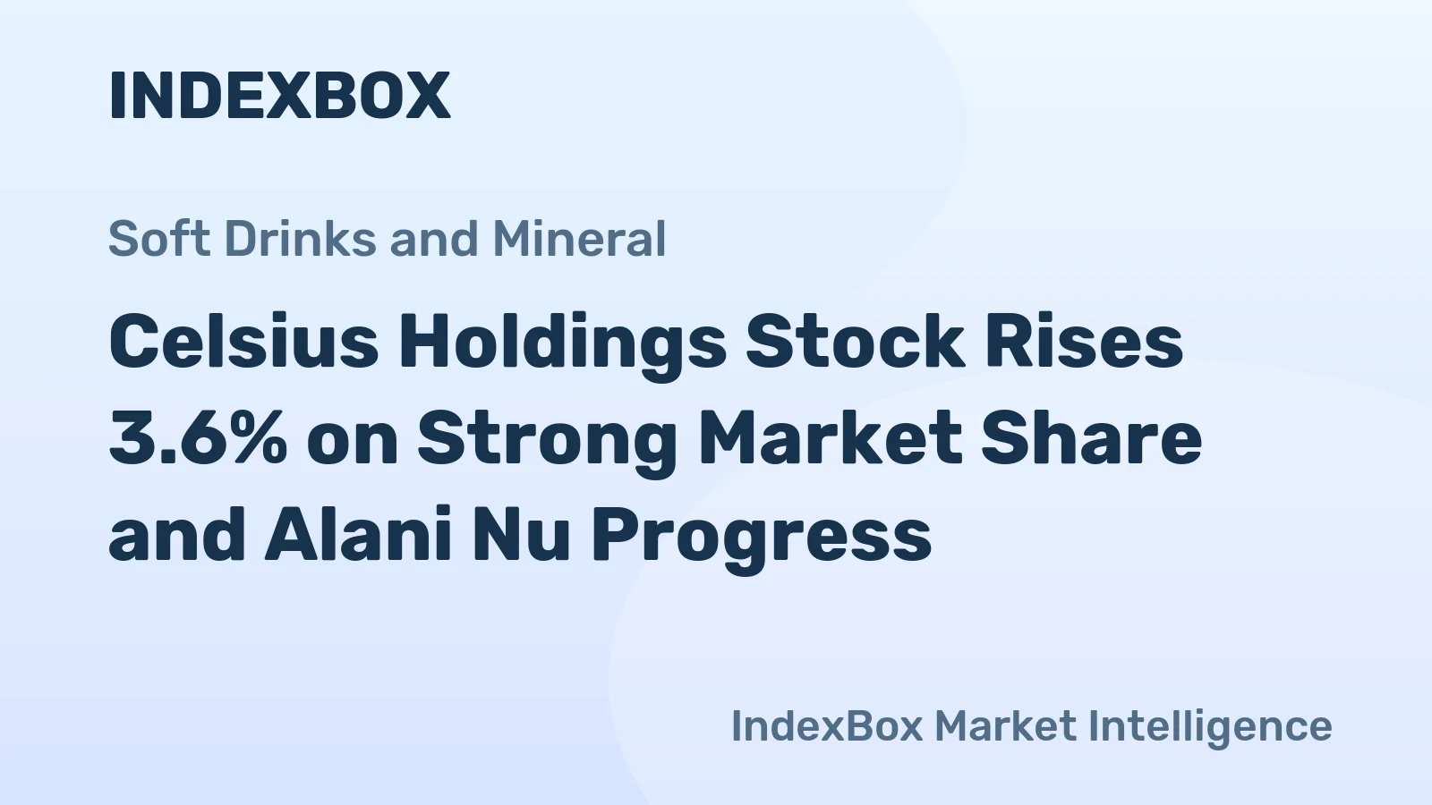 Celsius Holdings Stock Rises 3.6% on Strong Market Share and Alani Nu Progress