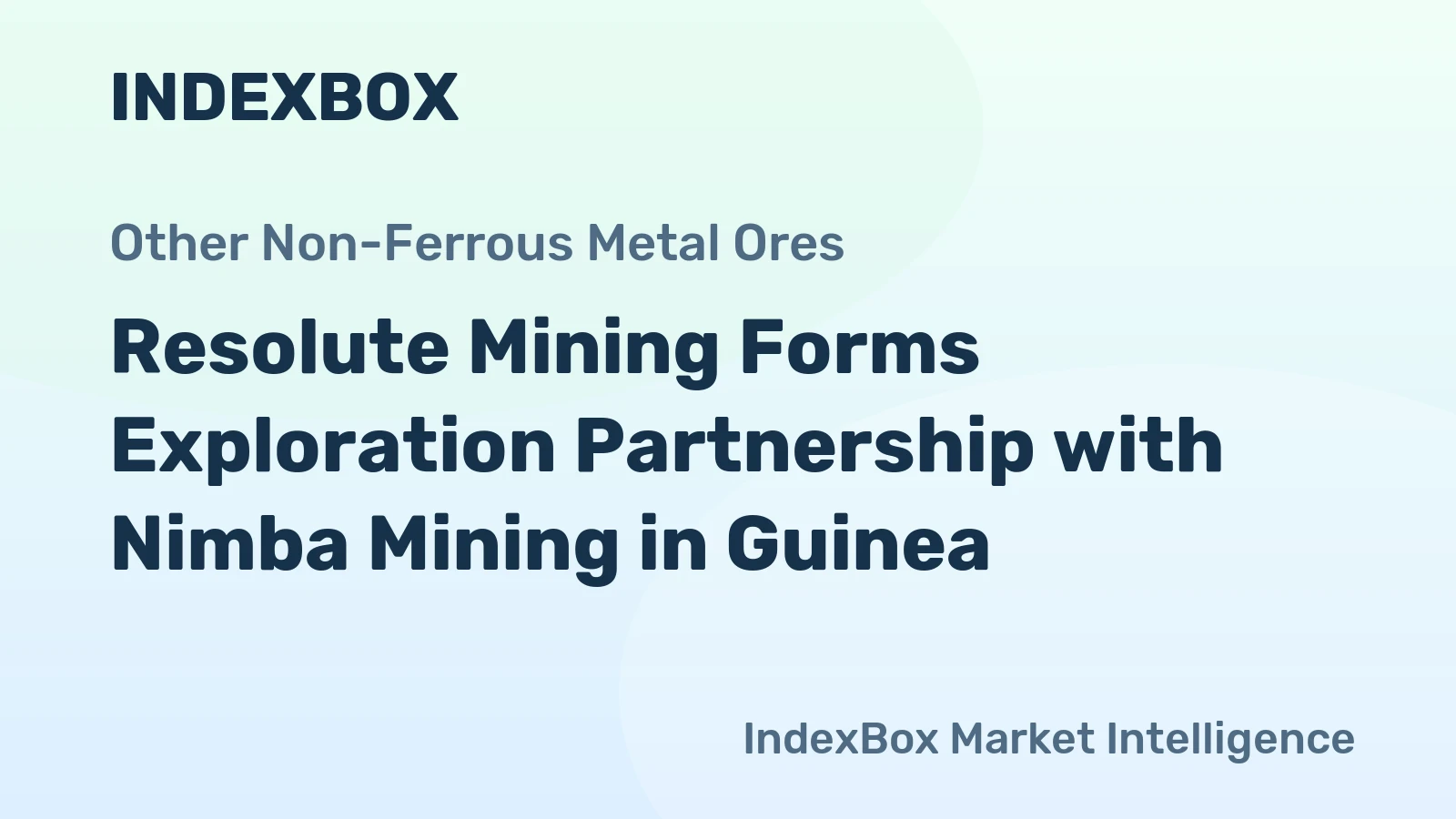 Resolute Mining Forms Exploration Partnership with Nimba Mining in Guinea