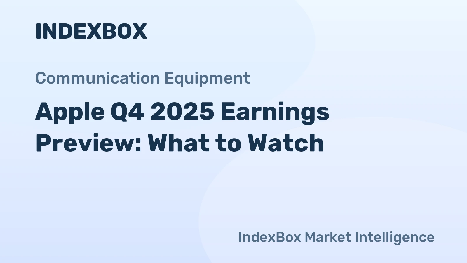 Apple Q4 2025 Earnings Preview: What to Watch