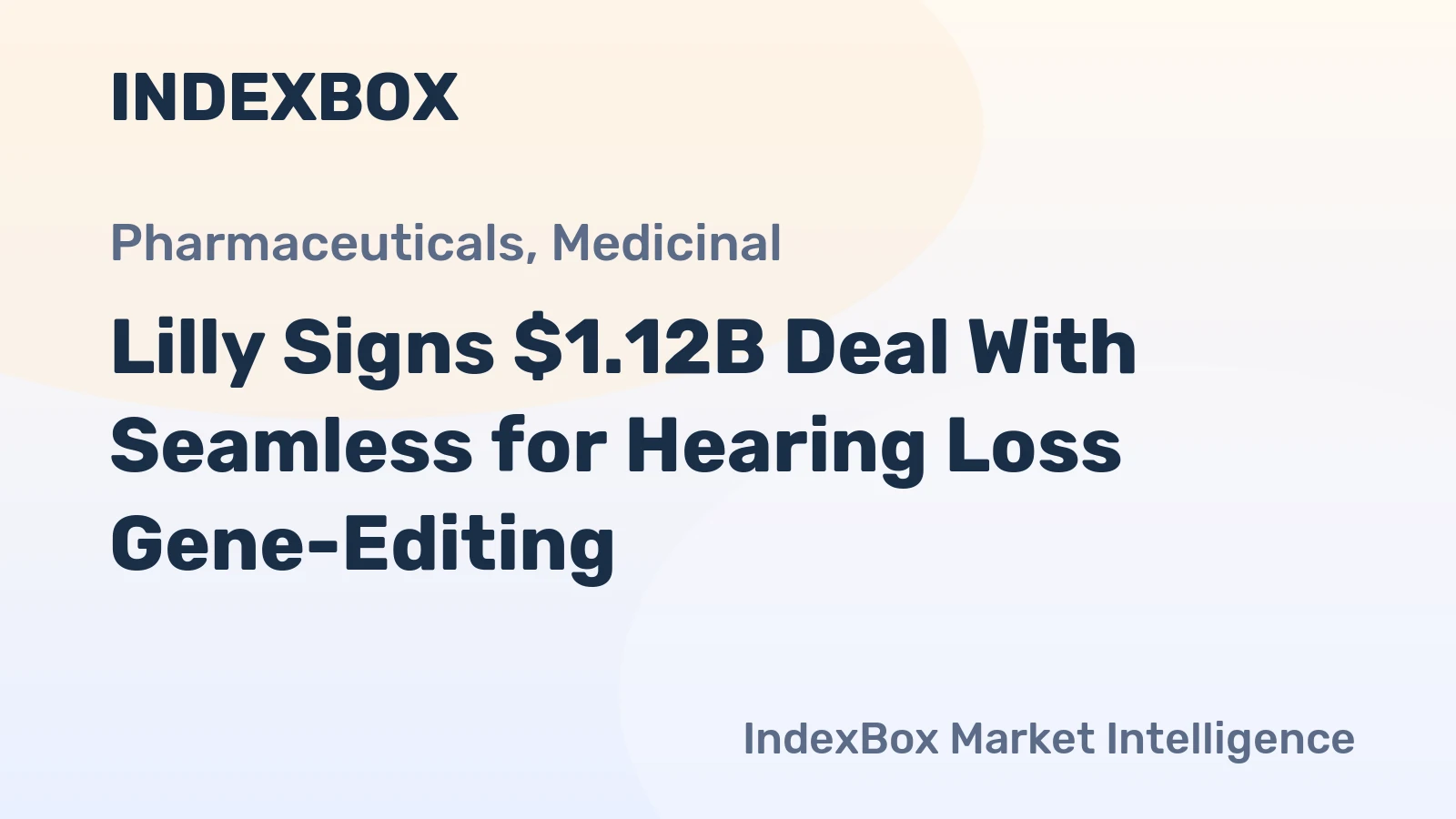 Lilly Signs $1.12B Deal With Seamless for Hearing Loss Gene-Editing