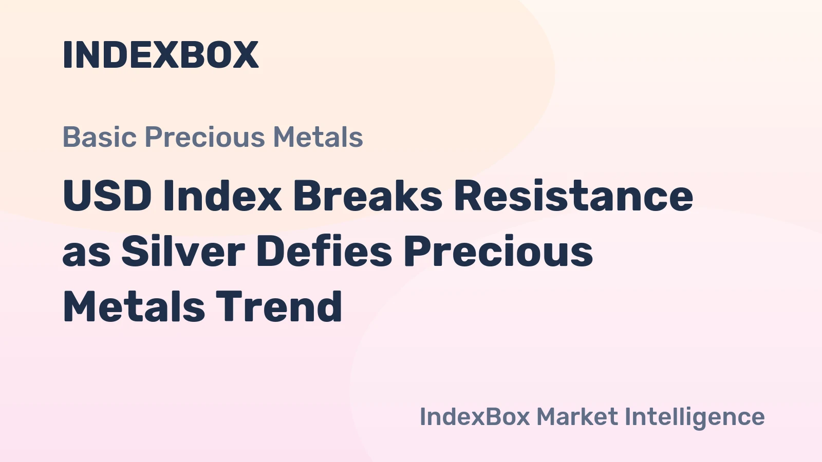 USD Index Breaks Resistance as Silver Defies Precious Metals Trend