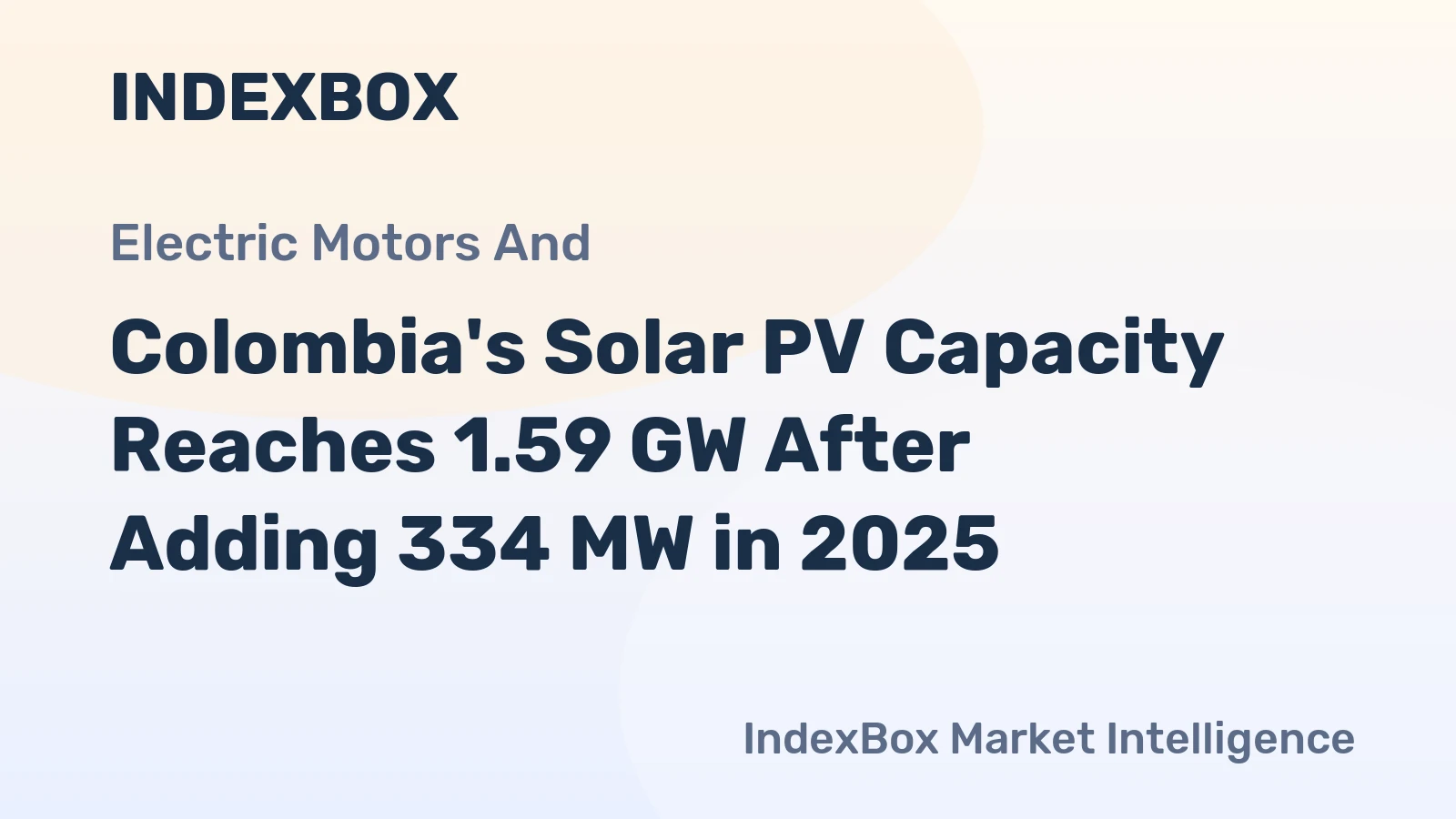 Colombia's Solar PV Capacity Reaches 1.59 GW After Adding 334 MW in 2025