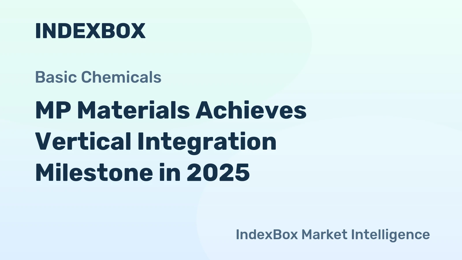 MP Materials Achieves Vertical Integration Milestone in 2025