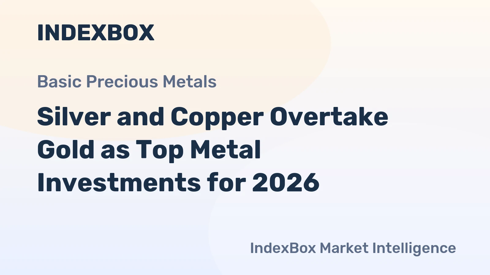 Silver and Copper Overtake Gold as Top Metal Investments for 2026