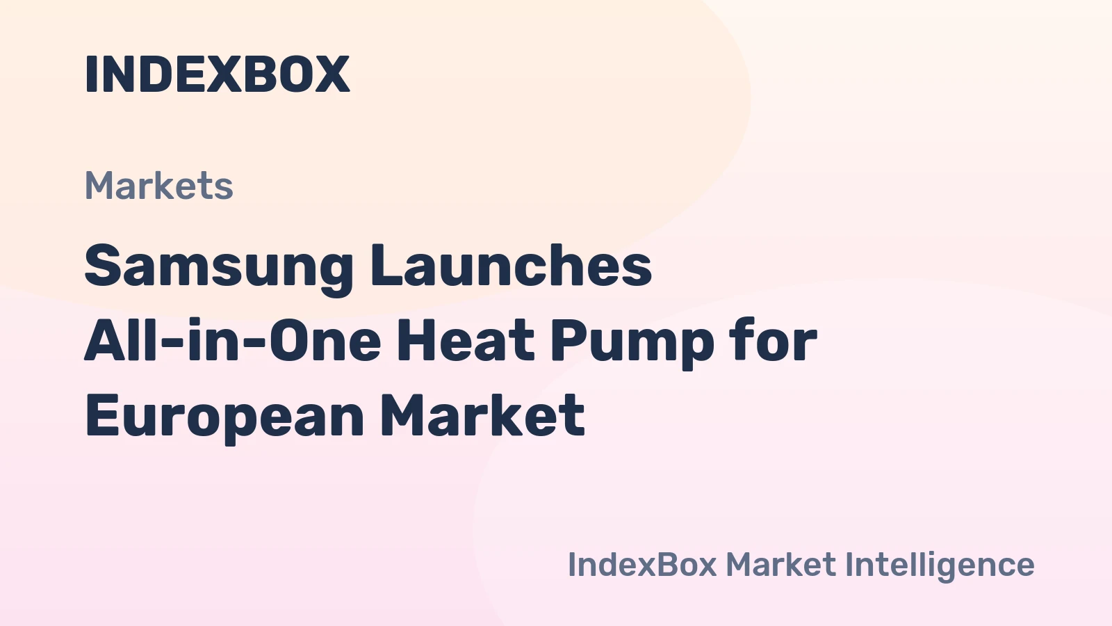 Samsung Launches All-in-One Heat Pump for European Market