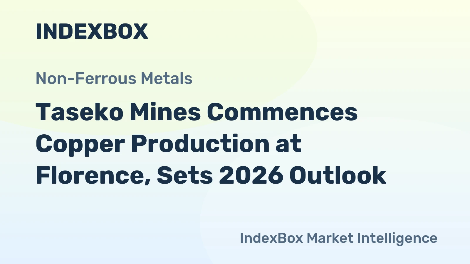 Taseko Mines Commences Copper Production at Florence, Sets 2026 Outlook