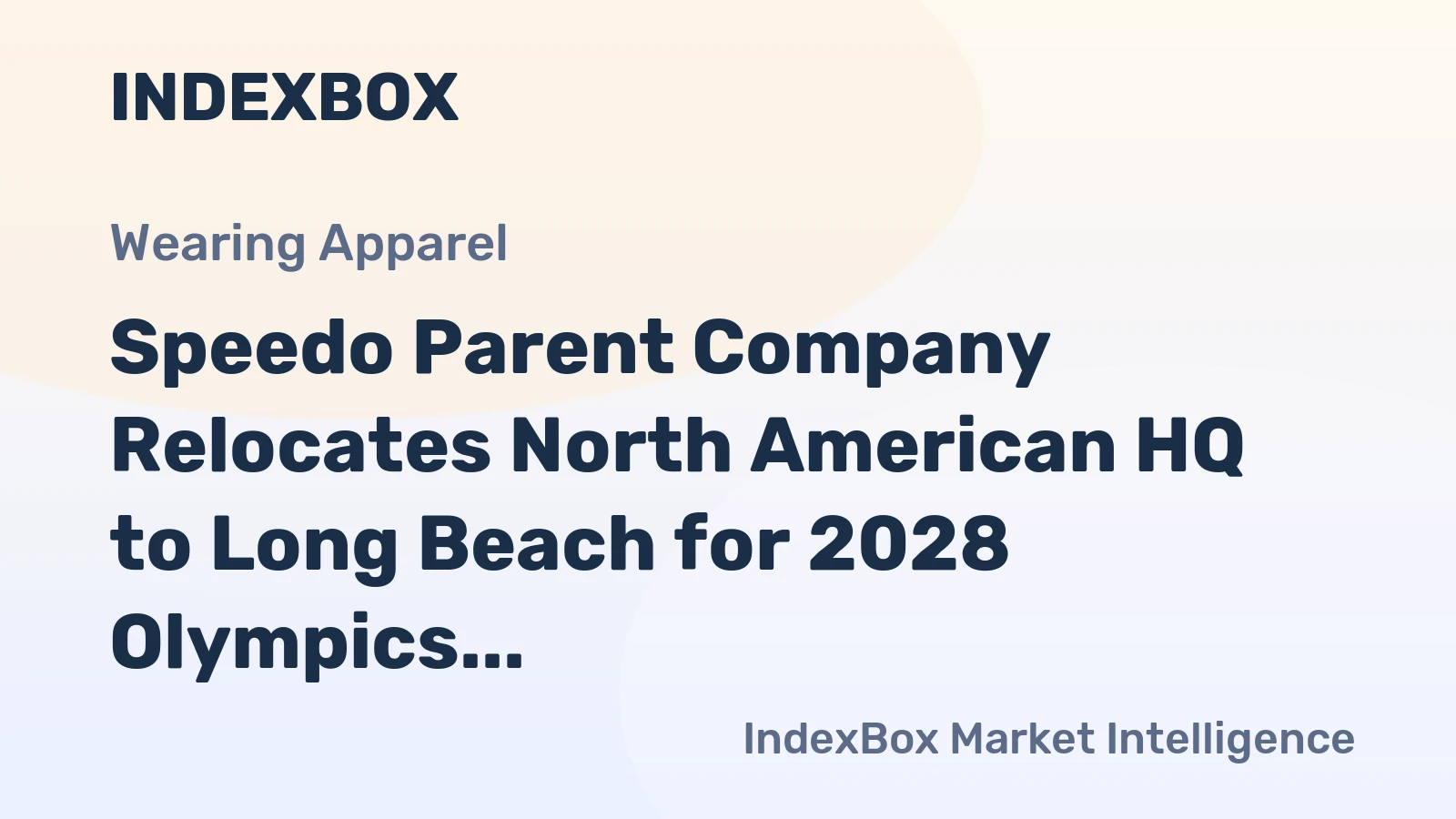 Speedo Parent Company Relocates North American HQ to Long Beach for 2028 Olympics