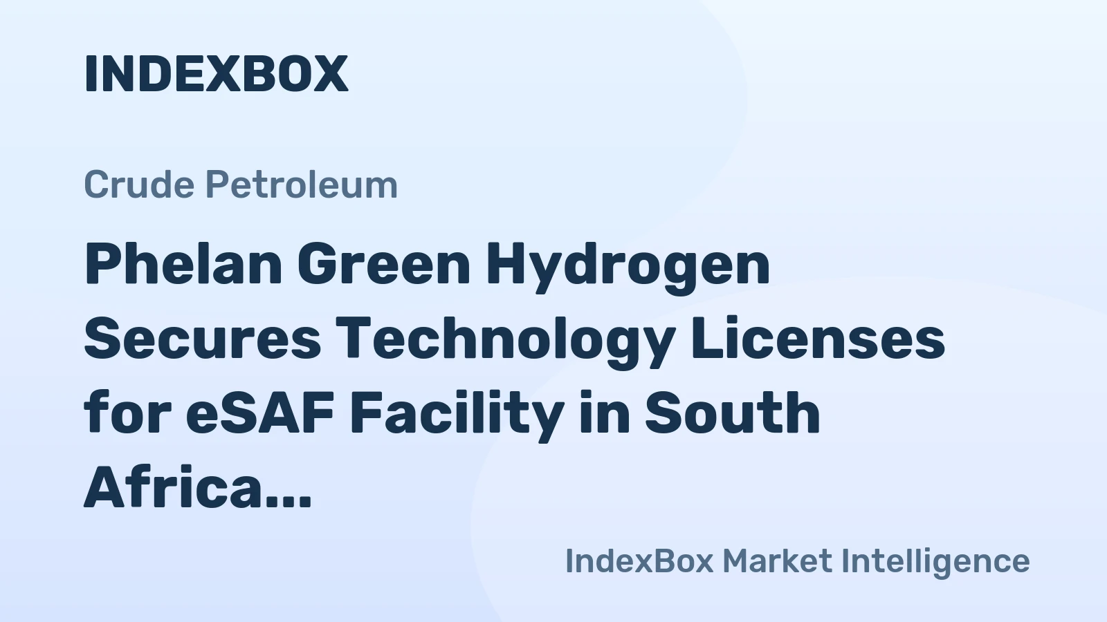 Phelan Green Hydrogen Secures Technology Licenses for eSAF Facility in South Africa