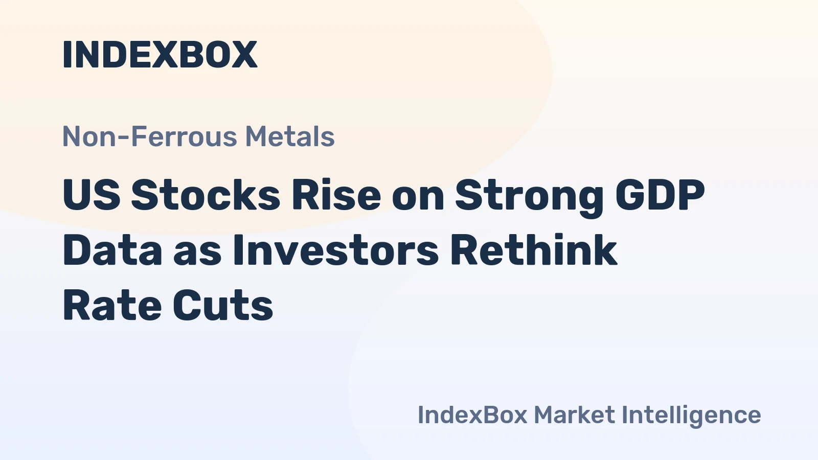 US Stocks Rise on Strong GDP Data as Investors Rethink Rate Cuts