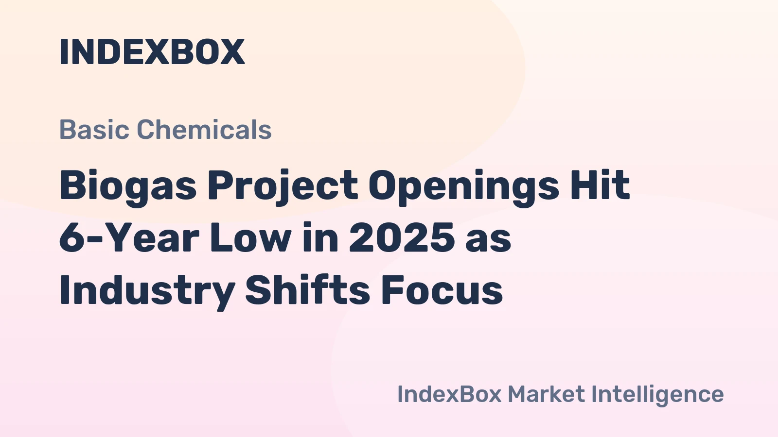 Biogas Project Openings Hit 6-Year Low in 2025 as Industry Shifts Focus