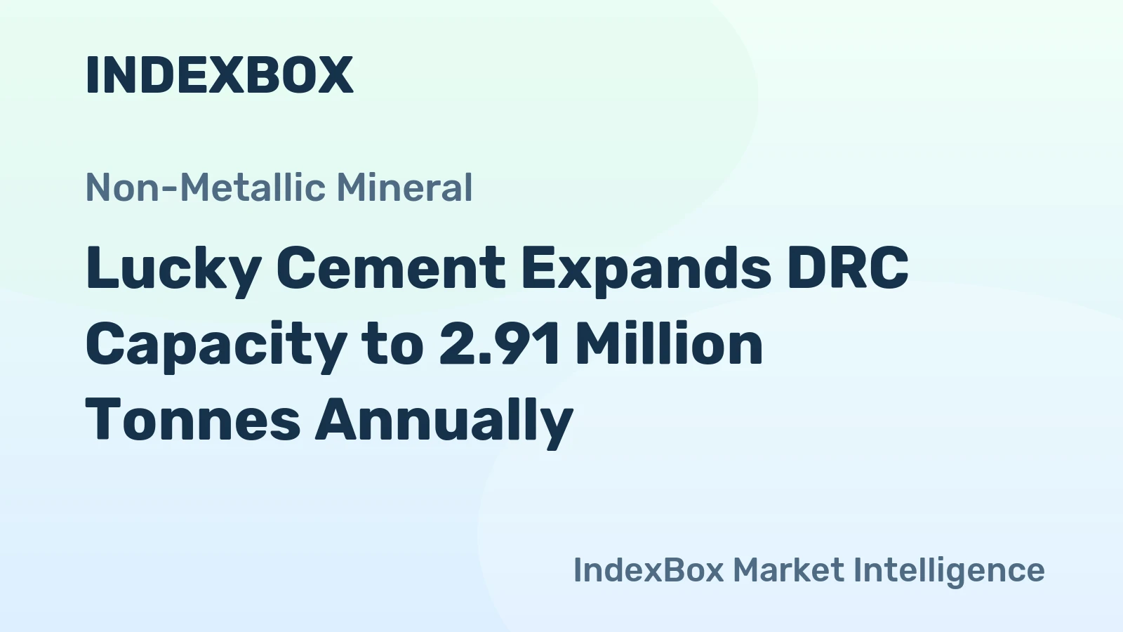 Lucky Cement Expands DRC Capacity to 2.91 Million Tonnes Annually