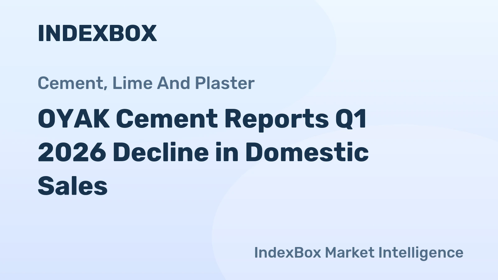 OYAK Cement Reports Q1 2026 Decline in Domestic Sales