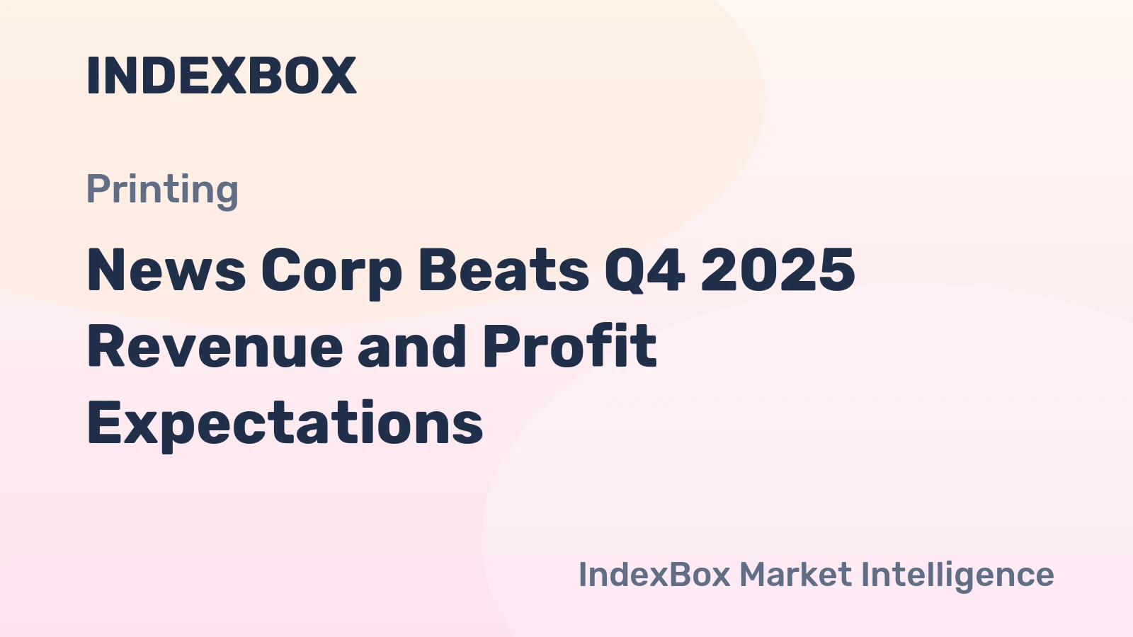 News Corp Beats Q4 2025 Revenue and Profit Expectations