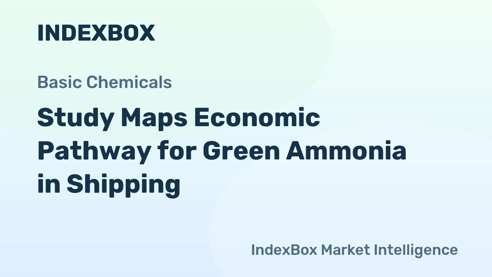 Study Maps Economic Pathway for Green Ammonia in Shipping