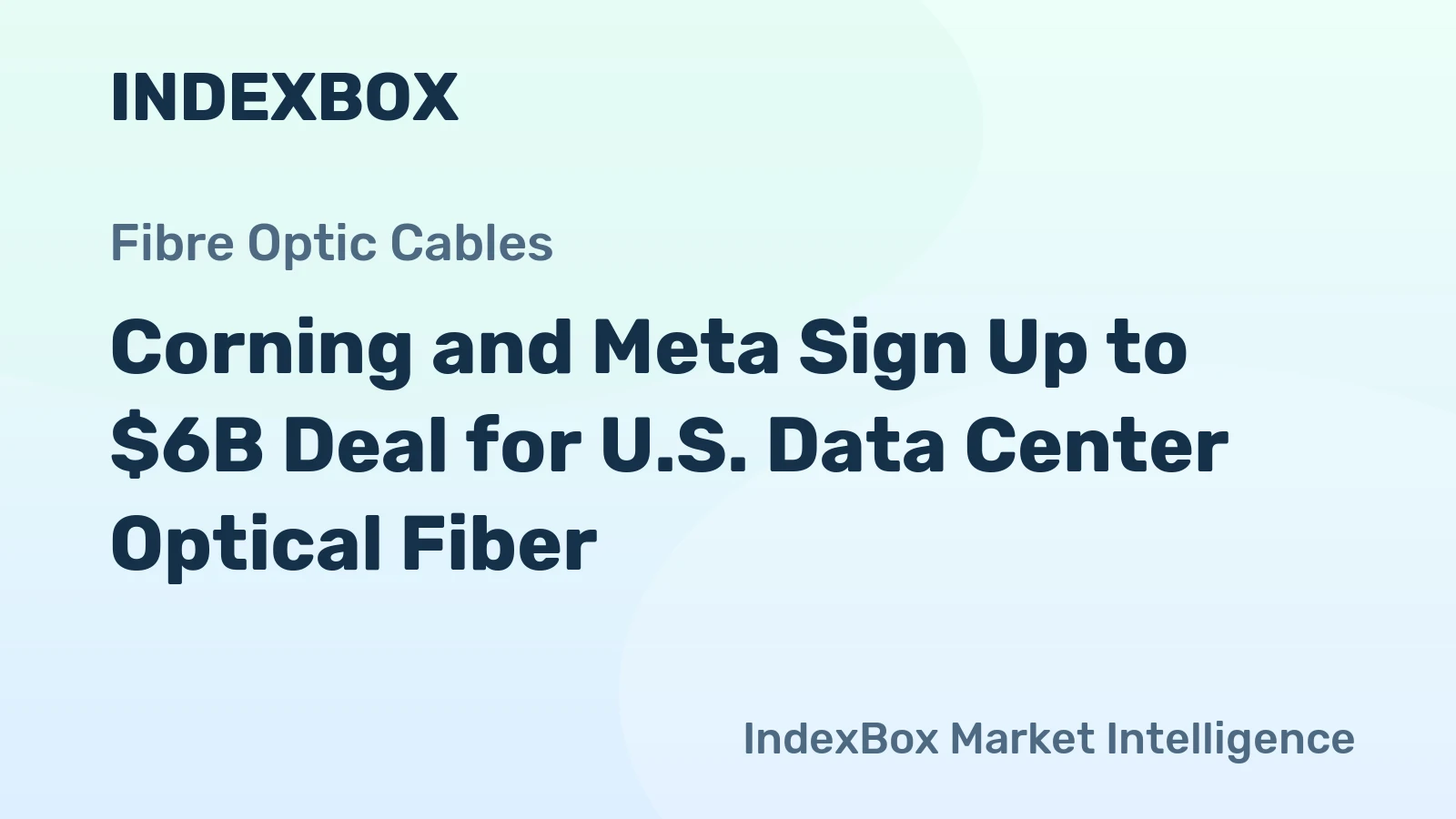 Corning and Meta Sign Up to $6B Deal for U.S. Data Center Optical Fiber