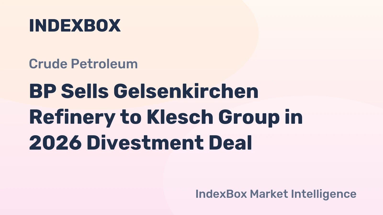 BP Sells Gelsenkirchen Refinery to Klesch Group in 2026 Divestment Deal