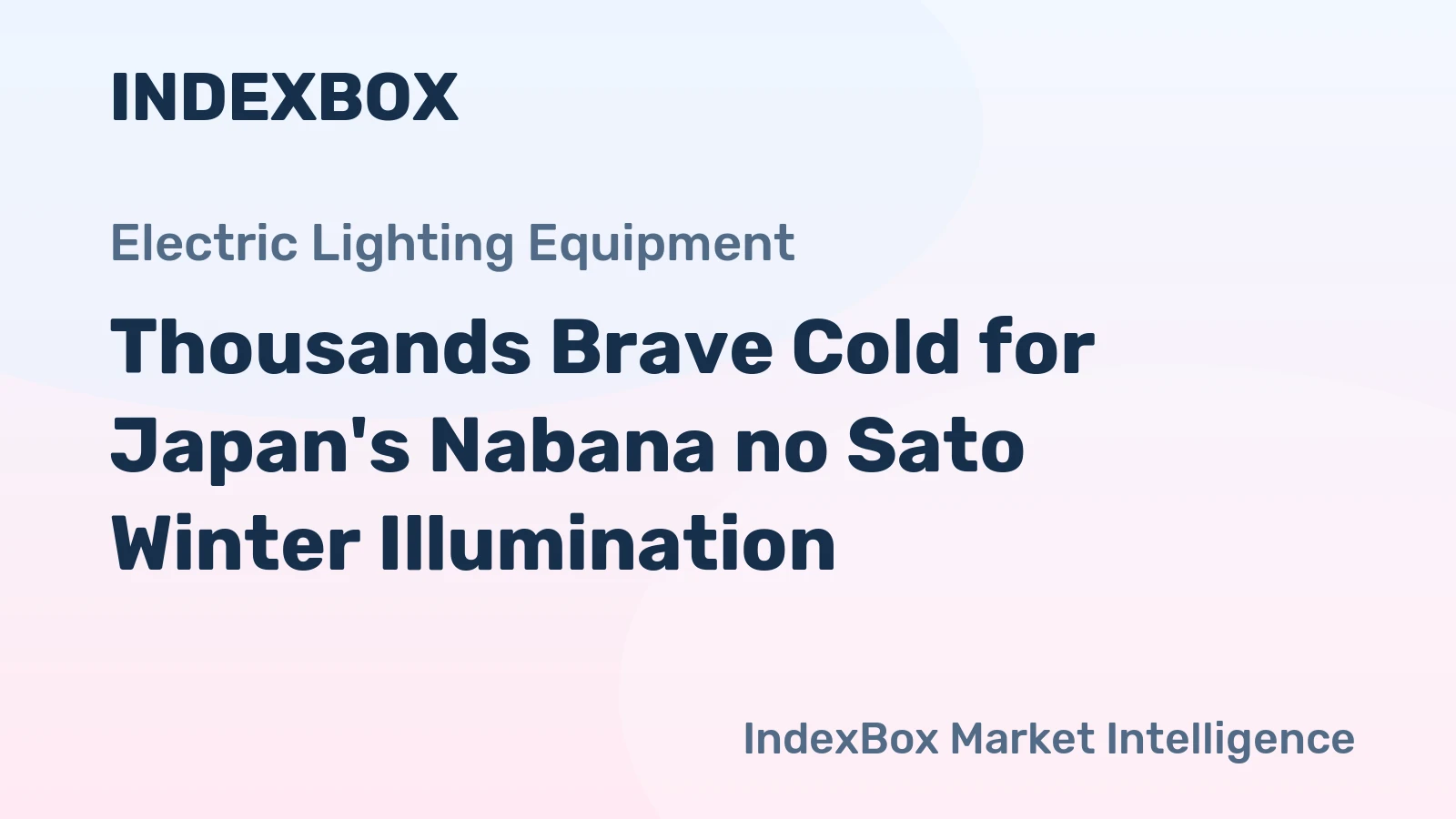 Thousands Brave Cold for Japan's Nabana no Sato Winter Illumination