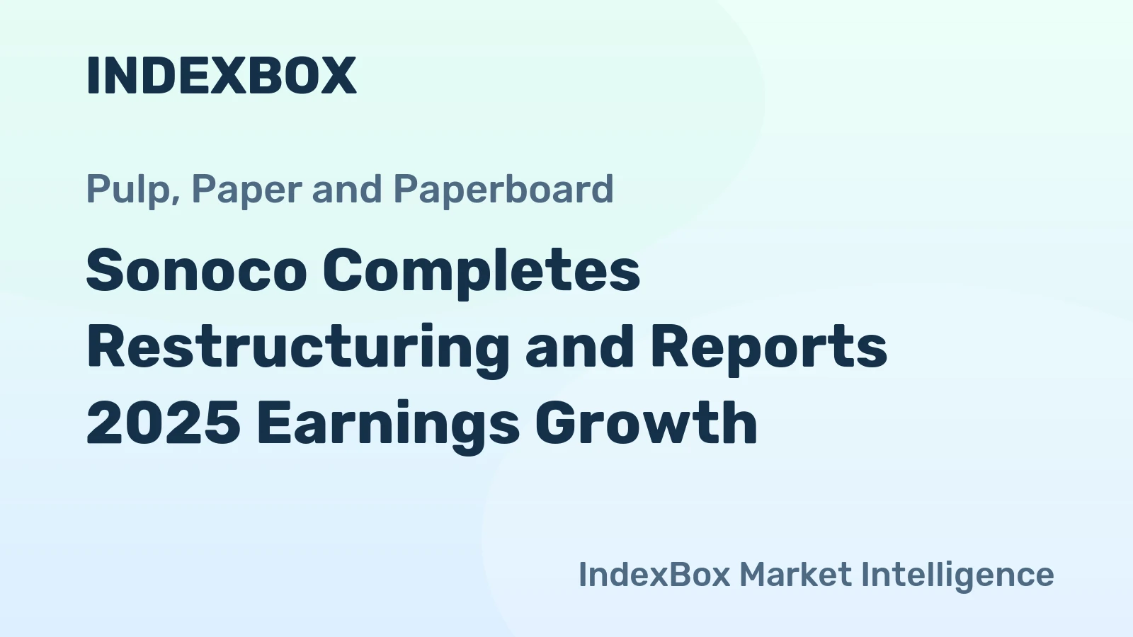Sonoco Completes Restructuring and Reports 2025 Earnings Growth