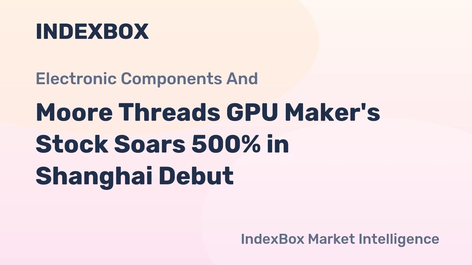 Moore Threads GPU Maker's Stock Soars 500% in Shanghai Debut