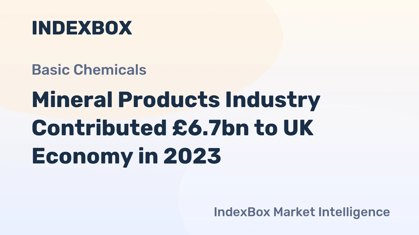 Mineral Products Industry Contributed £6.7bn to UK Economy in 2023